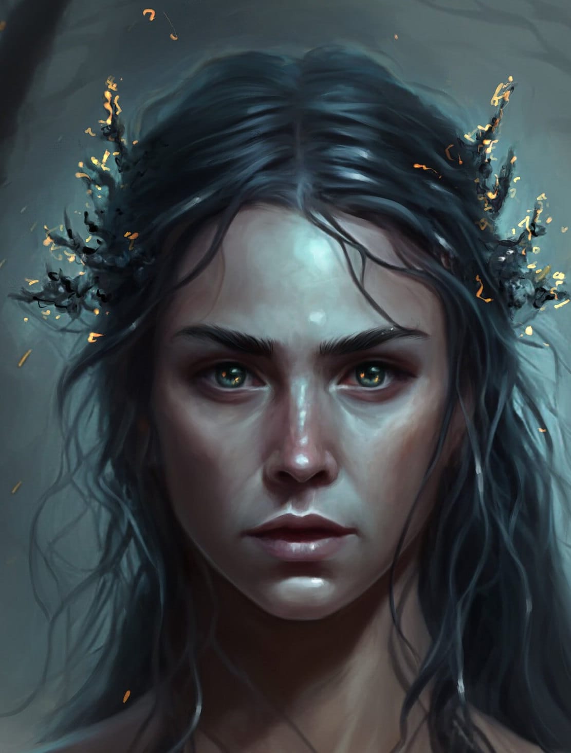 Nymph, Fantasy Art, Digital Art, Printable Wall Artwork, Decor, Instant ...