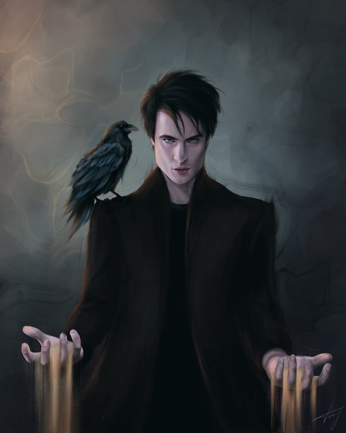 Sandman, Printable Wall Art, Digital Art, Fan Artwork, Celebrity ...