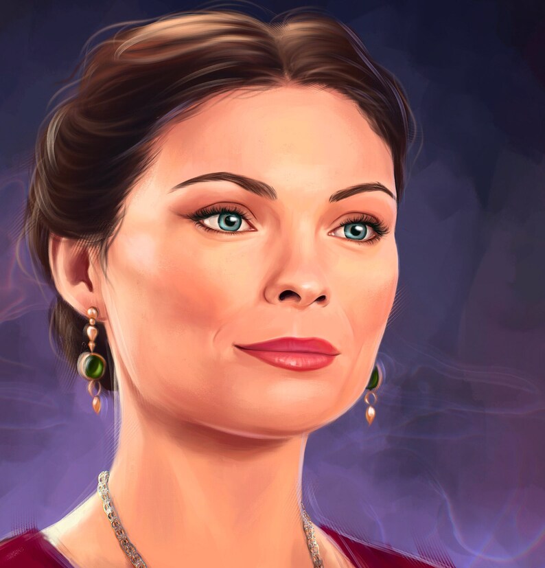 Tissaia De Vries the Witcher Celebrity Painting Digital - Etsy