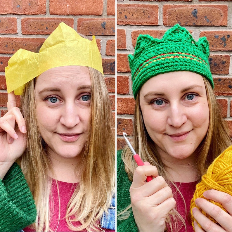 Crochet Christmas Crown Pattern, Beginner-friendly, 9 Sizes (PDF ...