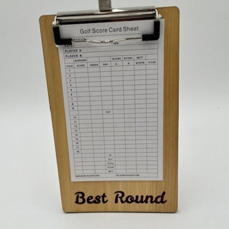 Golf Scorecard Holder - Etsy
