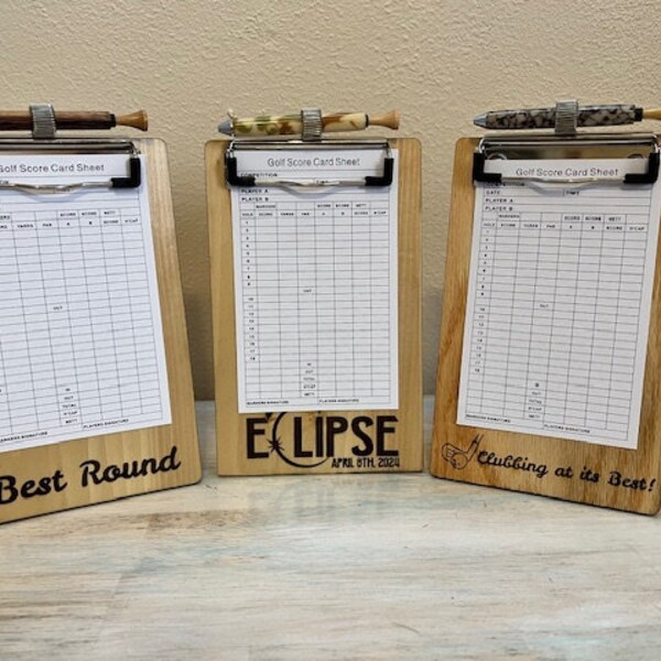 Golf Scorecard Holder - Etsy