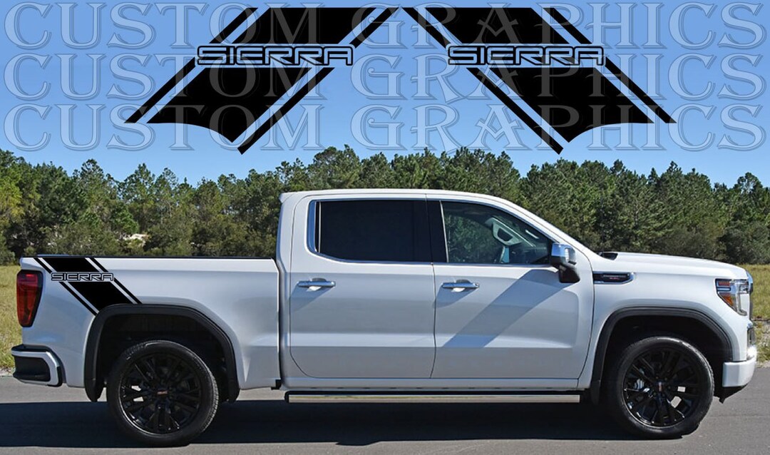 Sierra Truck Vinyl Decals - Custom Rear Design (set of 2) - Etsy