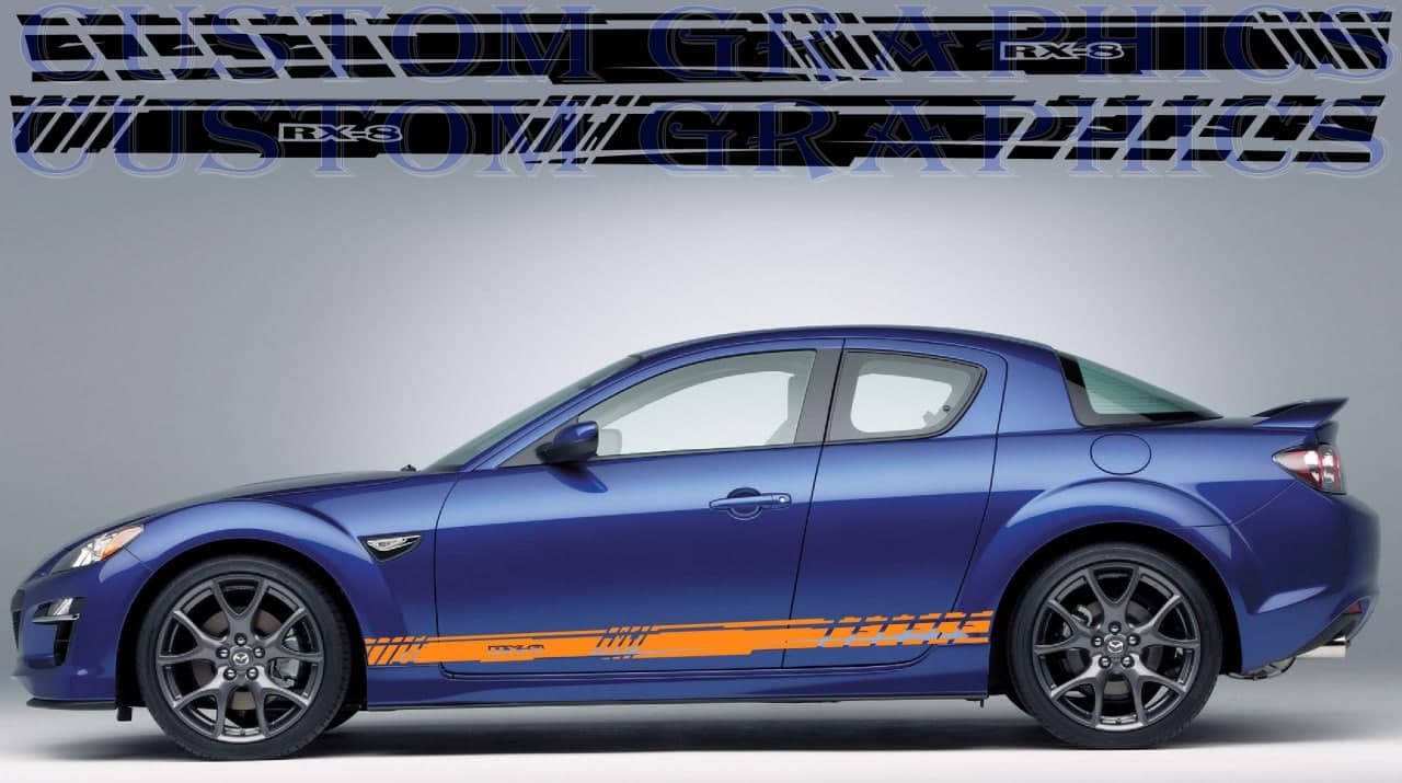 Premium Vinyl Stickers Compatible With Mazda Rx-8 Rx8 New Best Design ...