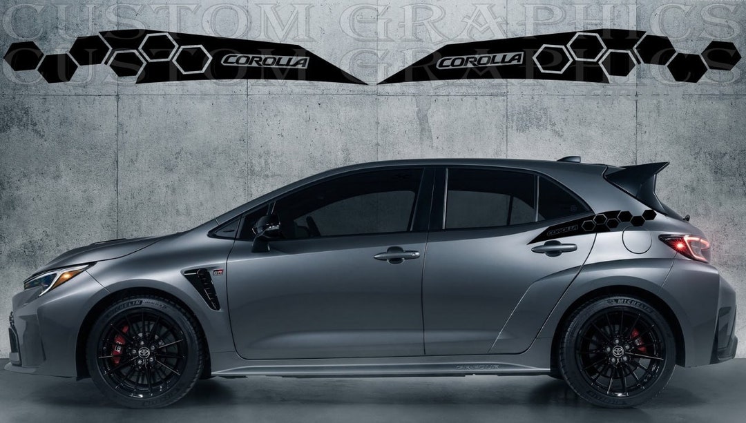Corolla Vinyl Decal Stickers: Honeycomb Design - Etsy