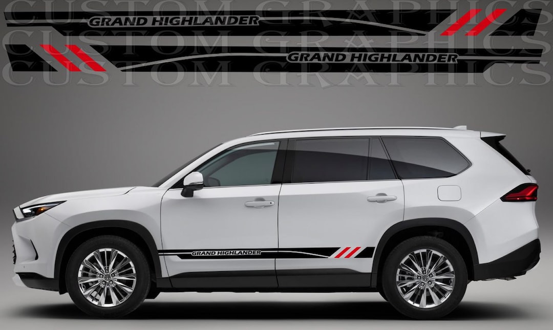 Premium Vinyl Sticker Compatible With Grand Highlander New Design All ...