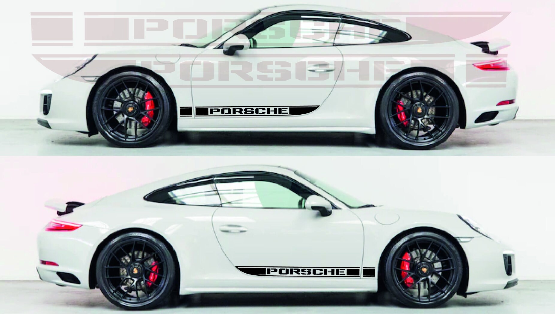 Premium Vinyl Sticker Kit New Release Fits GT3 RS Carrera Unique Design ...