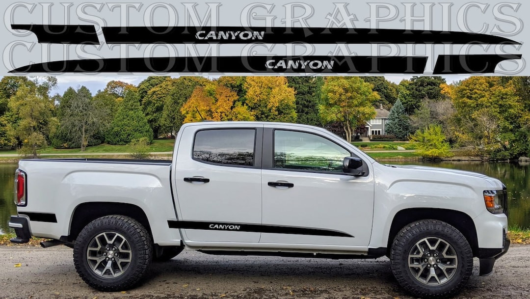 GMC Canyon Vinyl Decal Stickers: Custom Body Design (4 Decals) - Etsy