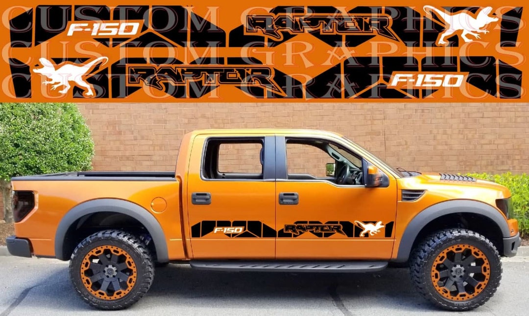 F150 Raptor Vinyl Decal Stickers: Car Personalization, Left & Right ...
