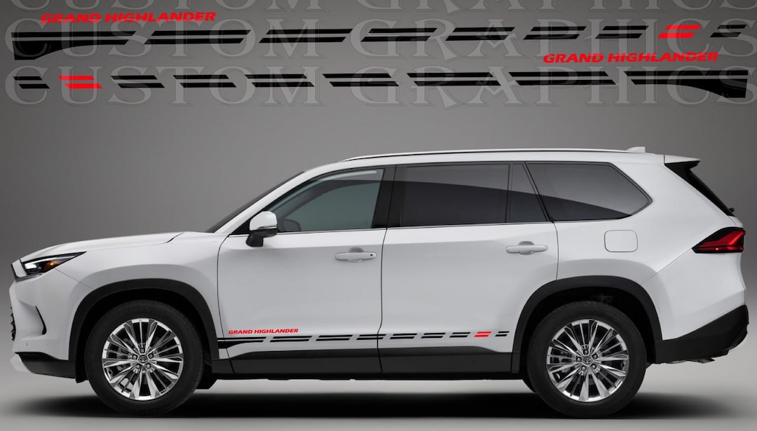 Premium Vinyl Sticker Compatible With Grand Highlander New Line Design ...