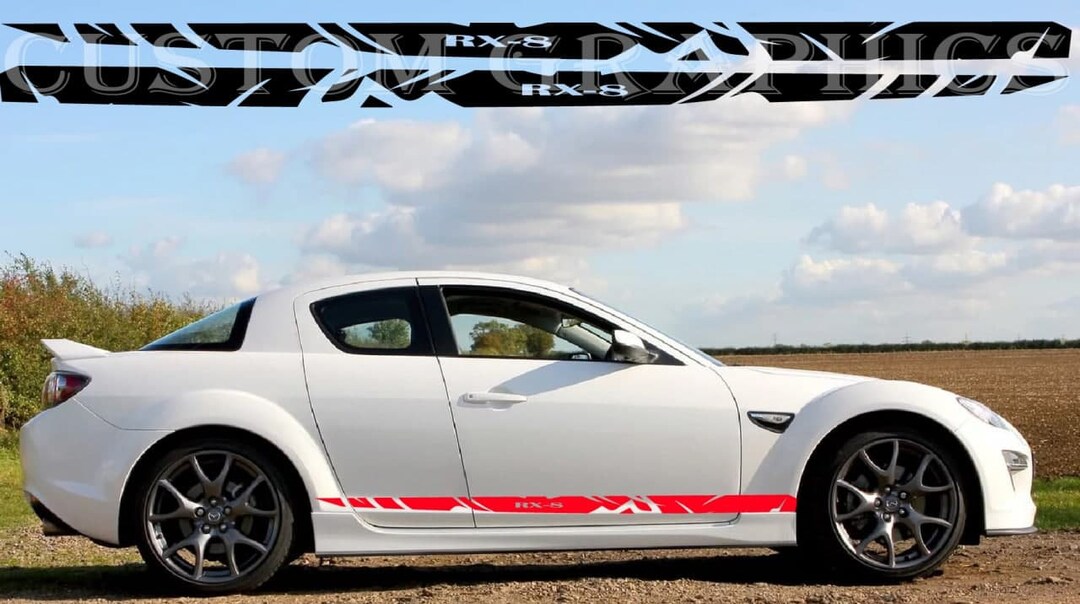 2 Decal Classic Line Rx8 Design Style Line Design Vinyl Stickers ...