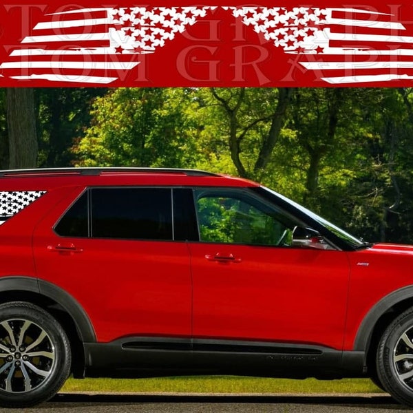 2021 Ford Explorer Flag Decal - Etsy