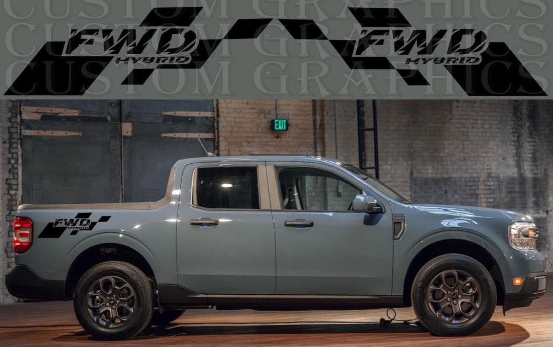 FWD HYBRID Design Rear Decal Sticker Vinyl Compatible With Maverick All ...