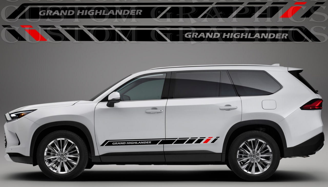 Premium Vinyl Sticker Compatible With Grand Highlander Best Style ...