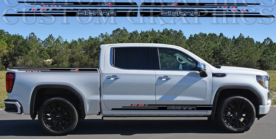GMC Sierra Vinyl Decal Stickers: Custom Body Design (set of 4) - Etsy