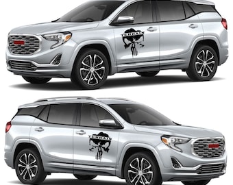 2x Stickers Unique Skull Design Line Vinyl Decals Compatible | Etsy