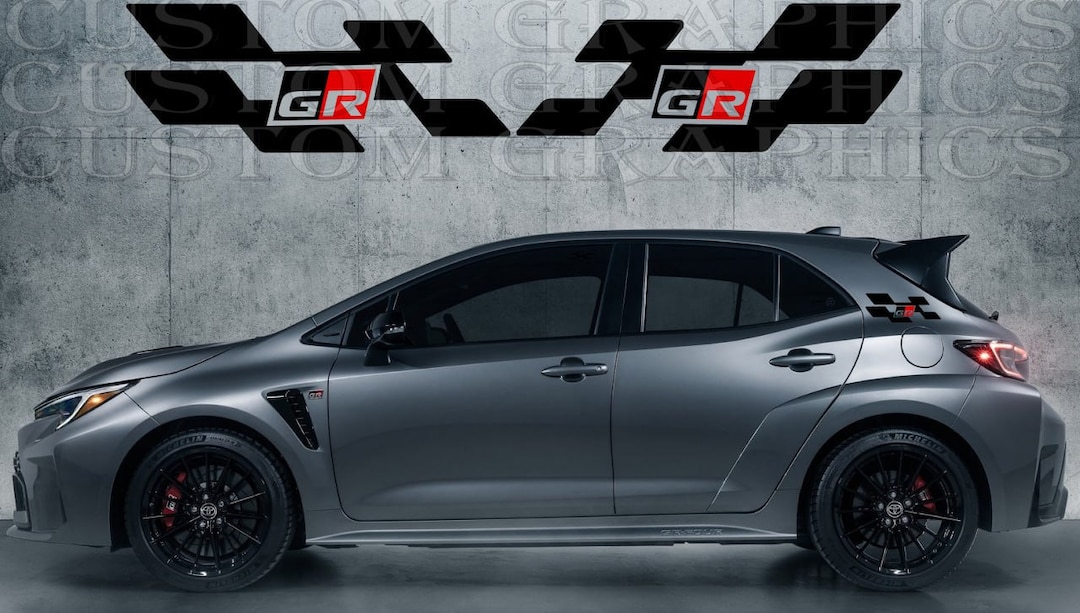 Toyota Corolla GR Vinyl Decal | Custom Car Trunk/window Sticker - Etsy