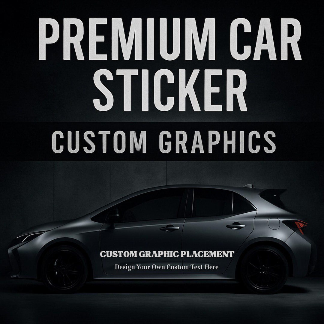 Custom Car Decal: Personalized Vinyl Text or Graphic Sticker - Etsy