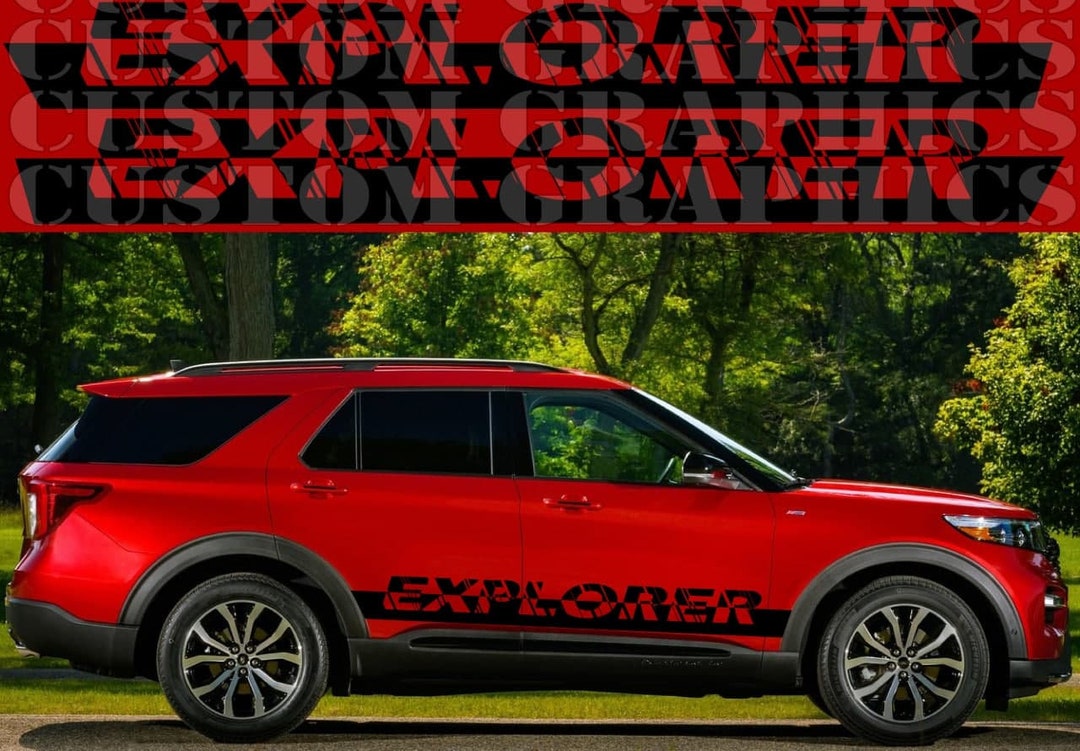 Unique Design Line Decal Sticker Vinyl Compatible Explorer ST Line ...