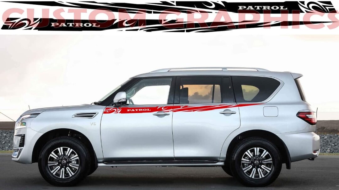 2x Racing Stripes Unique up Line Design Vinyl Decal Stickers Compatible ...