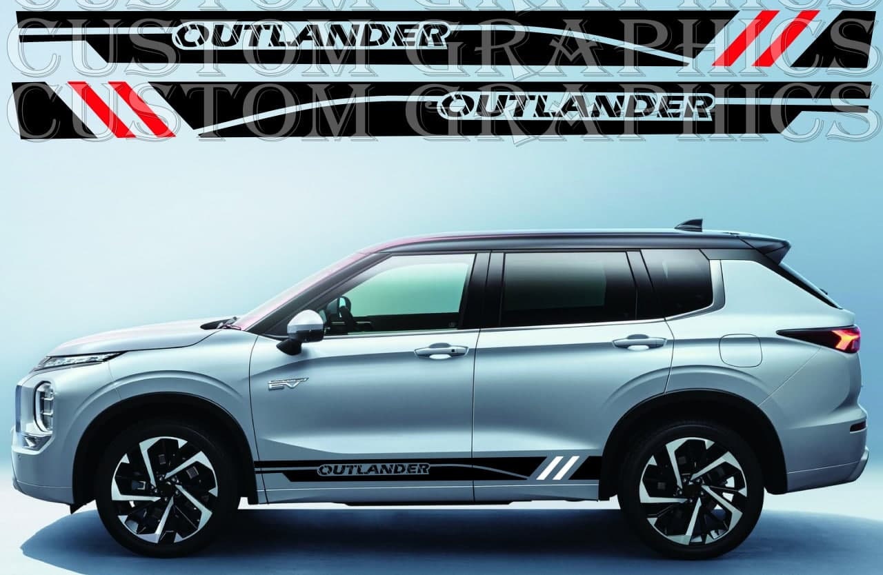 2 Colors Style Design Decal Sticker Vinyl Compatible With Outlander ...