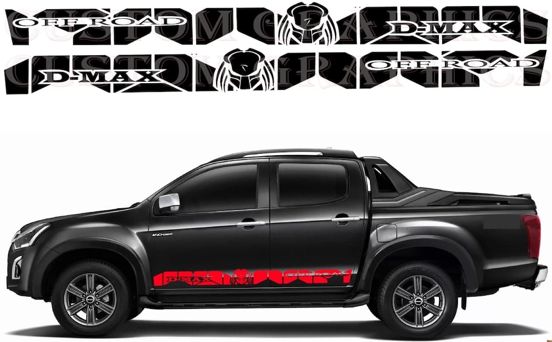 Isuzu D-max Vinyl Decal: Alien Hood Line Design - Etsy