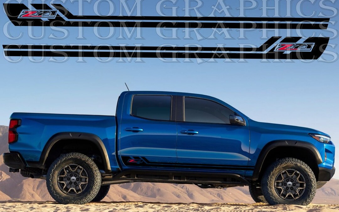 Vinyl Sticker Compatible With Colorado Z71 Best Figure Line Design ...