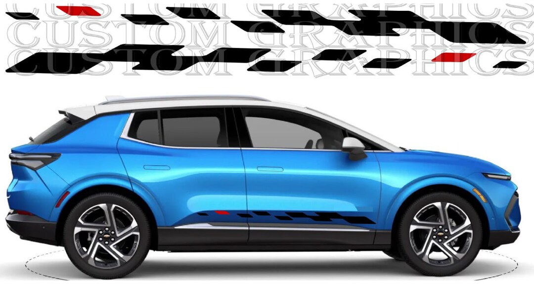 Premium Vinyl Stickers Compatible With Equinox Block Line Design Car ...