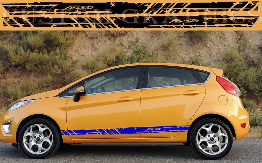 New Logo Design Door Decal Sticker Vinyl Sport Compatible With Fiesta ...