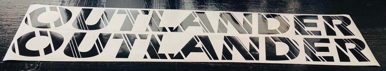 Elegant Logo Design Decal Sticker Vinyl Compatible With Outlander PHEV ...