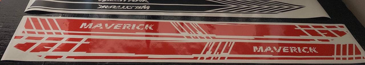 Ford Maverick Vinyl Decal Sticker: Unique Line Design - Etsy