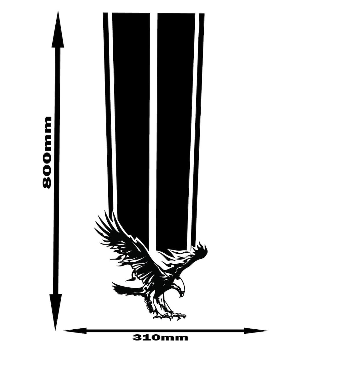 Universal Hood Sticker Eagle Design Hood Line Decal All Models - Etsy