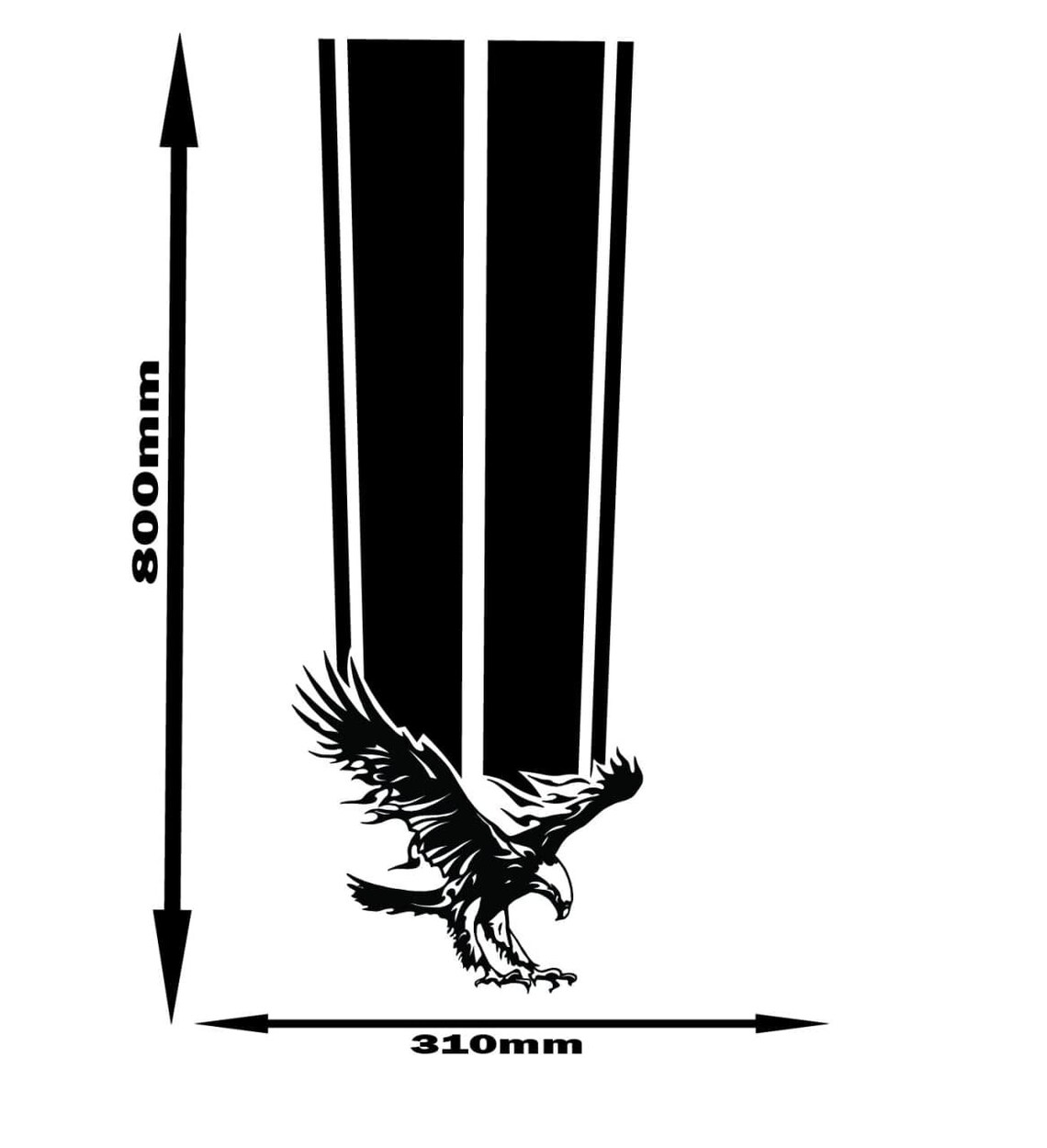 Universal Hood Sticker Eagle Design Hood Line Decal All Models - Etsy