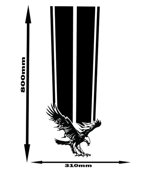 Universal Hood Sticker Eagle Design Hood Line Decal All Models | Etsy
