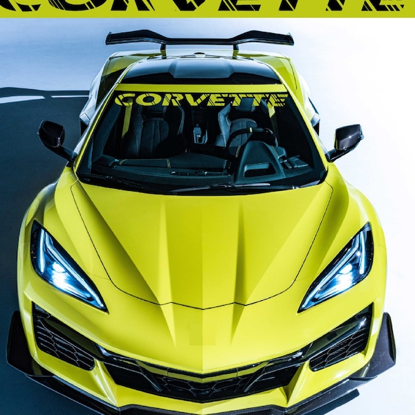 Corvette Window Sticker - Etsy