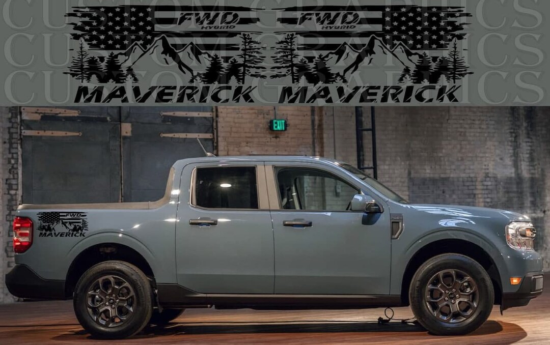 2x Sticker Flag Design Decal Sticker Vinyl Compatible With Maverick All ...