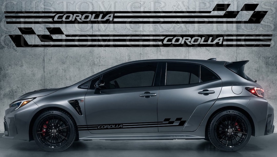 Corolla Vinyl Decal Stickers: New Tuning Design - Etsy
