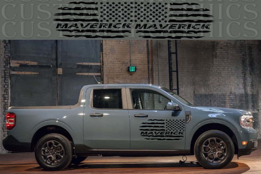 Ford Maverick Vinyl Decal: USA Flag Design - Etsy Canada