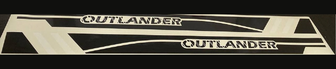 2 Colors Style Design Decal Sticker Vinyl Compatible With Outlander ...