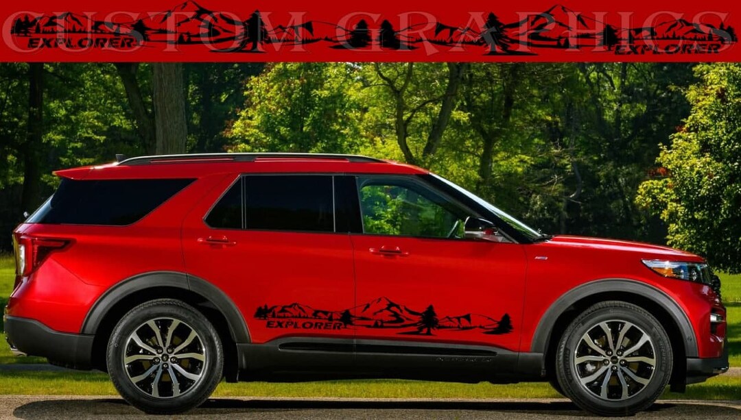 Explorer ST Vinyl Decals: Custom Car Stickers, Mountain Design - Etsy