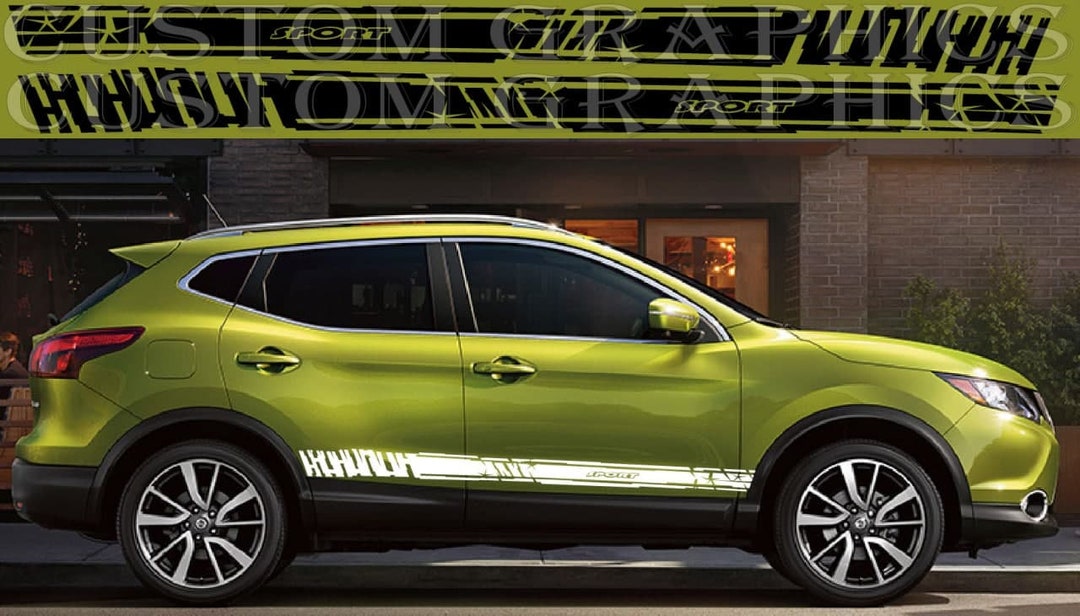 Qashqai Car Stickers: Unique Line Design Vinyl Decals - Etsy
