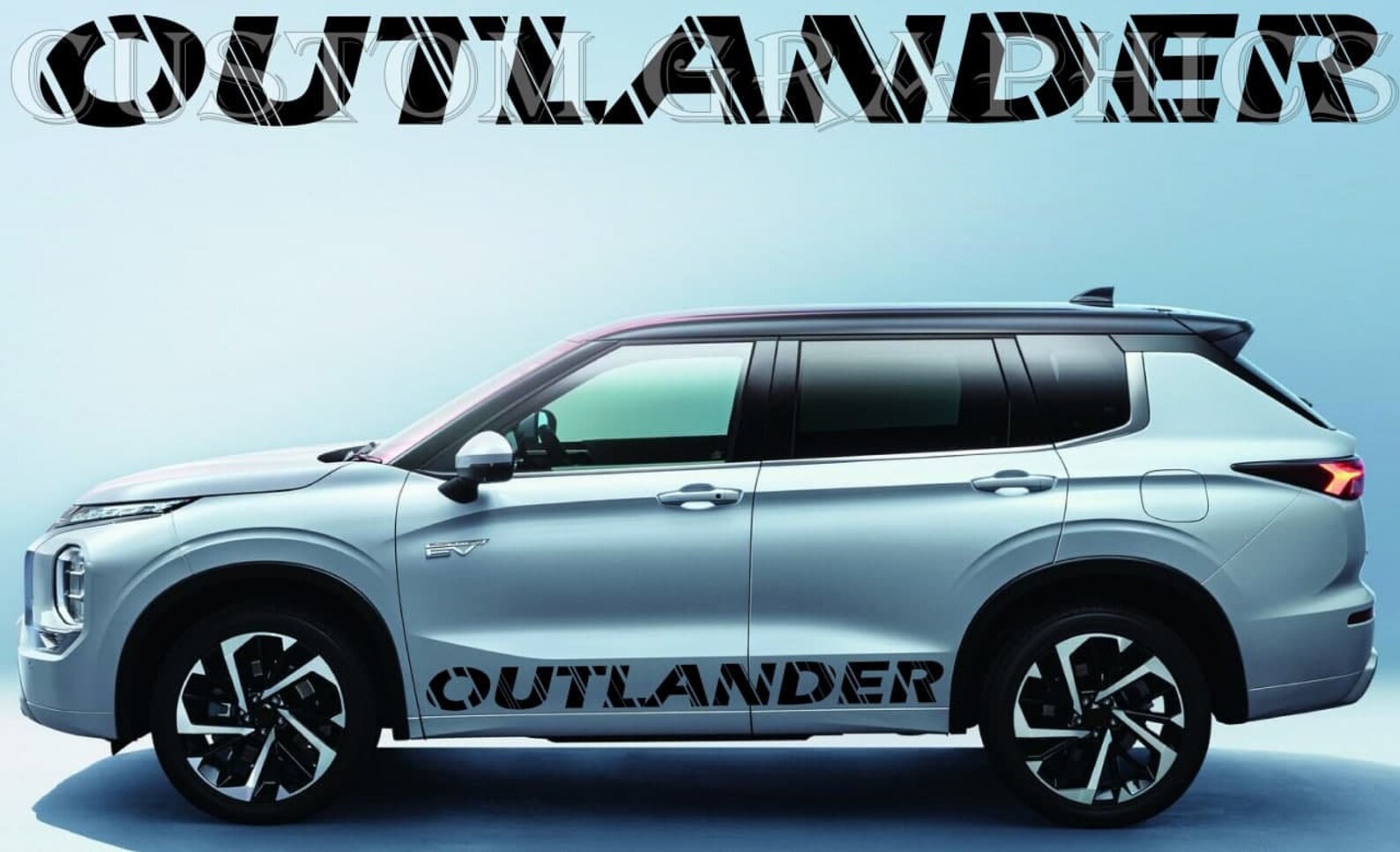 Elegant Logo Design Decal Sticker Vinyl Compatible With Outlander PHEV ...