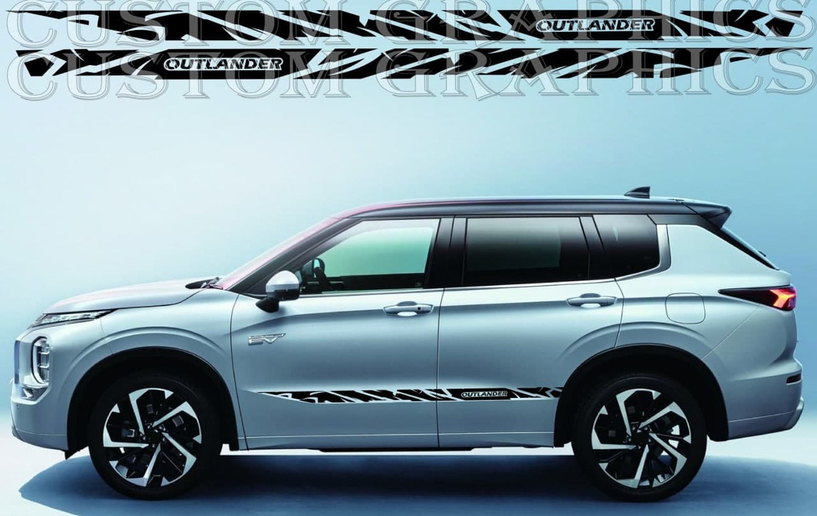 New Design Decal Sticker Vinyl Compatible With Outlander PHEV 2018-2022 ...