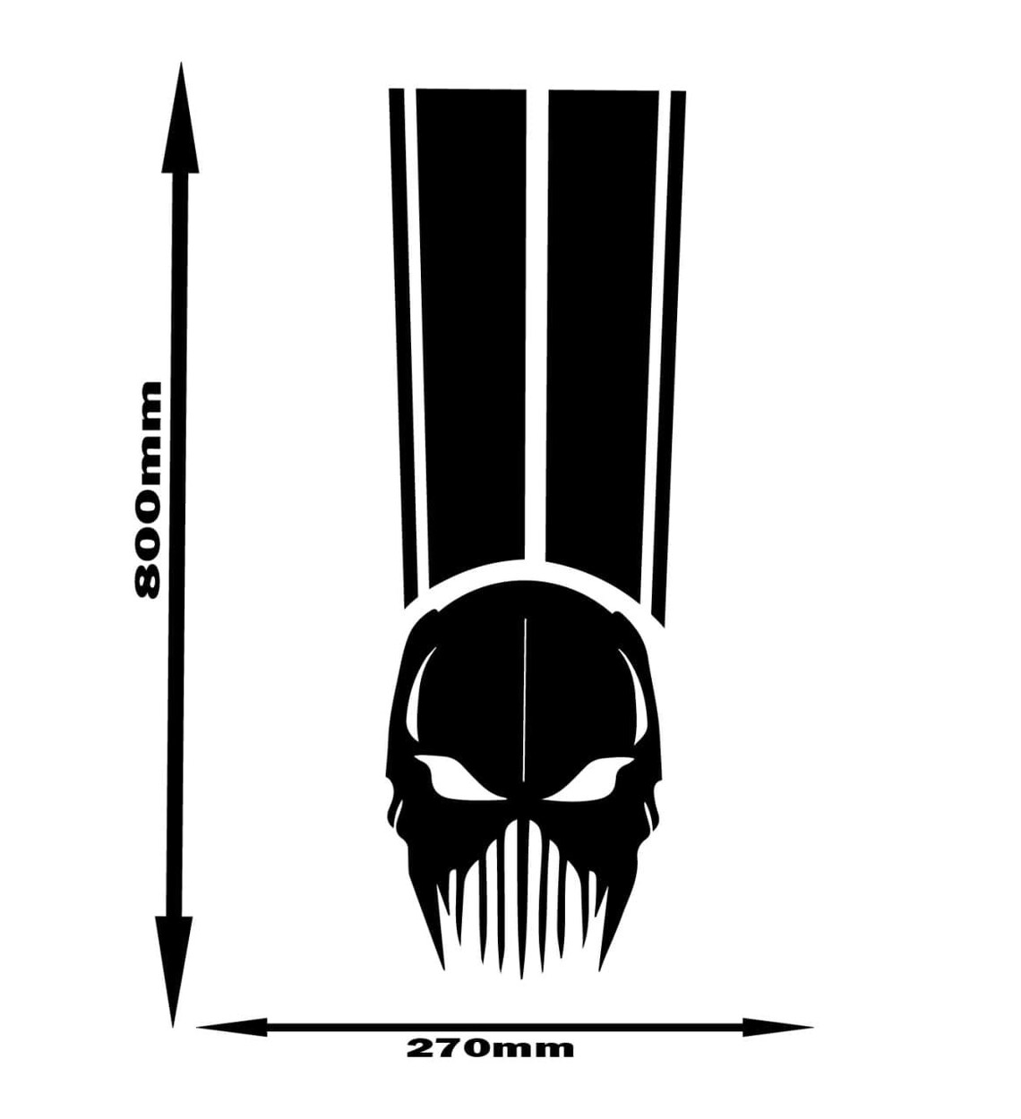 Universal Hood Sticker Man Design Hood Line Decal All Models - Etsy