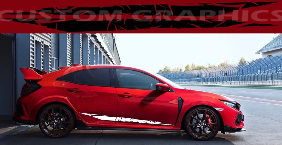 Civic Vinyl Decal Stickers: New Line Design, All Models - Etsy