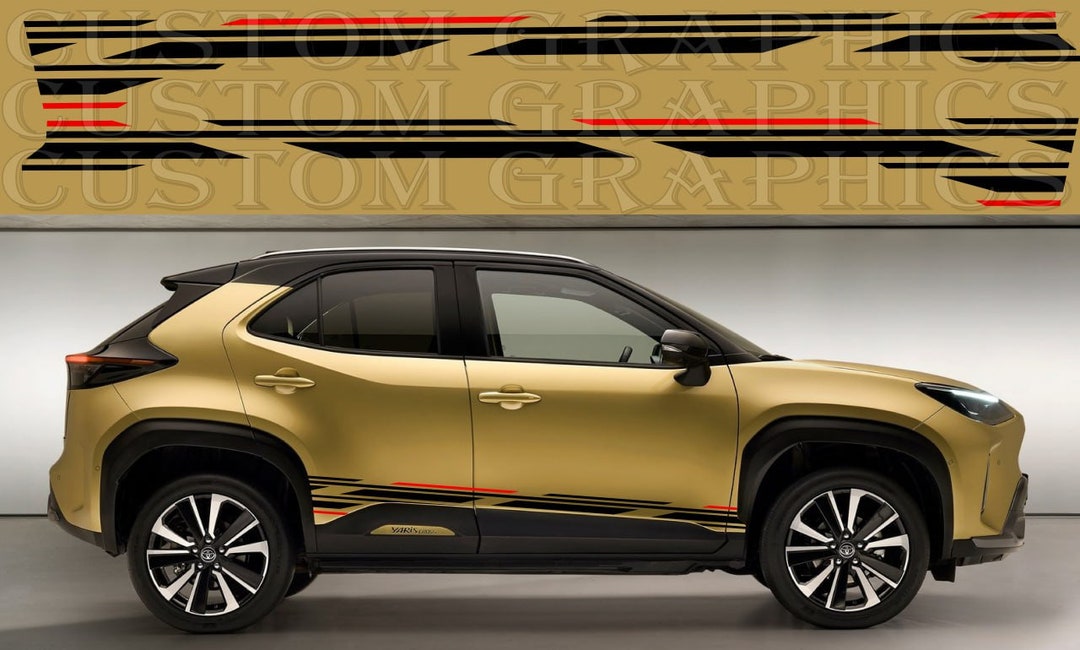 Premium Quality Vinyl Sticker Stripes Compatible With Yaris Cross Best ...