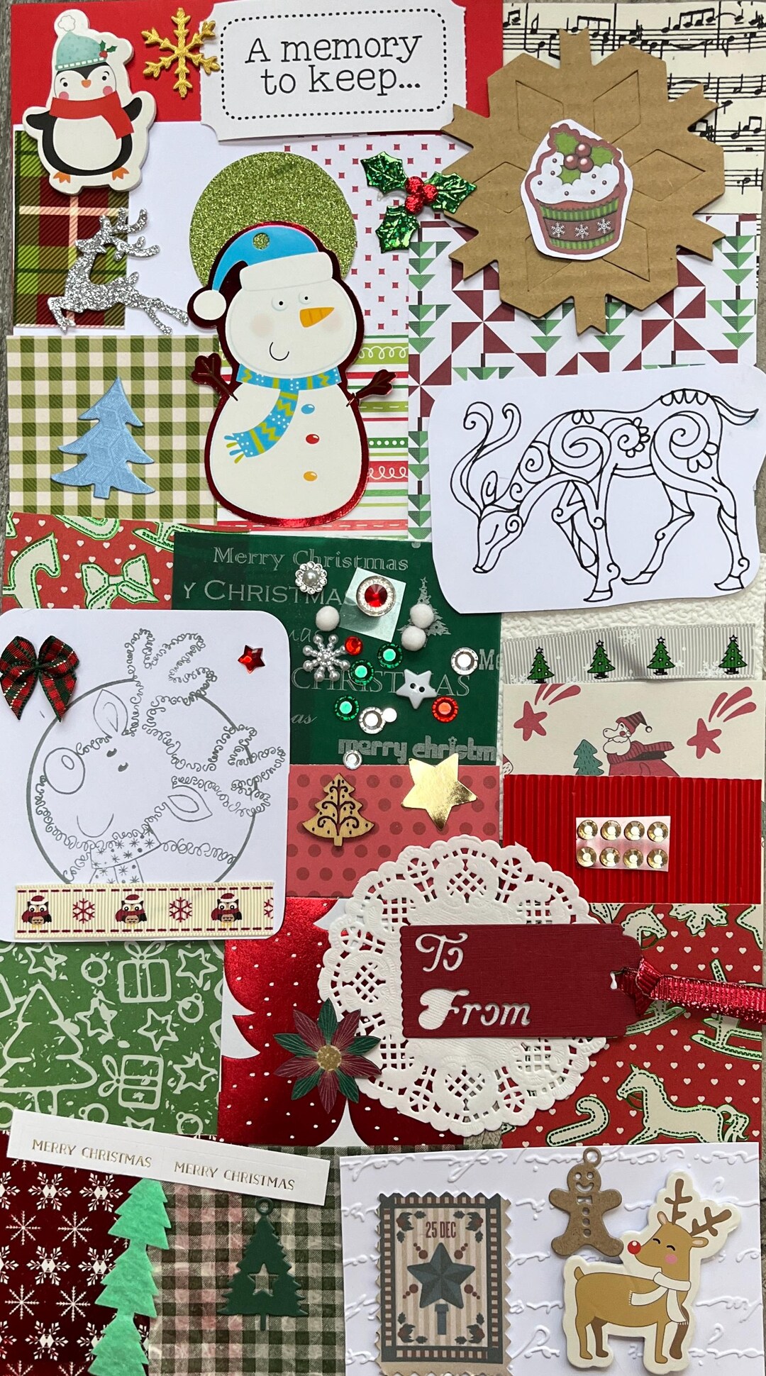 Create Your Own Christmas Papercraft Kit Children's Christmas Craft ...