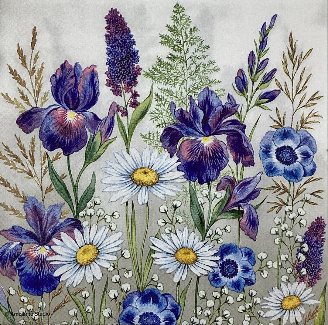 A Single Paper Napkin Serviette Decoupage Collage Journaling ...