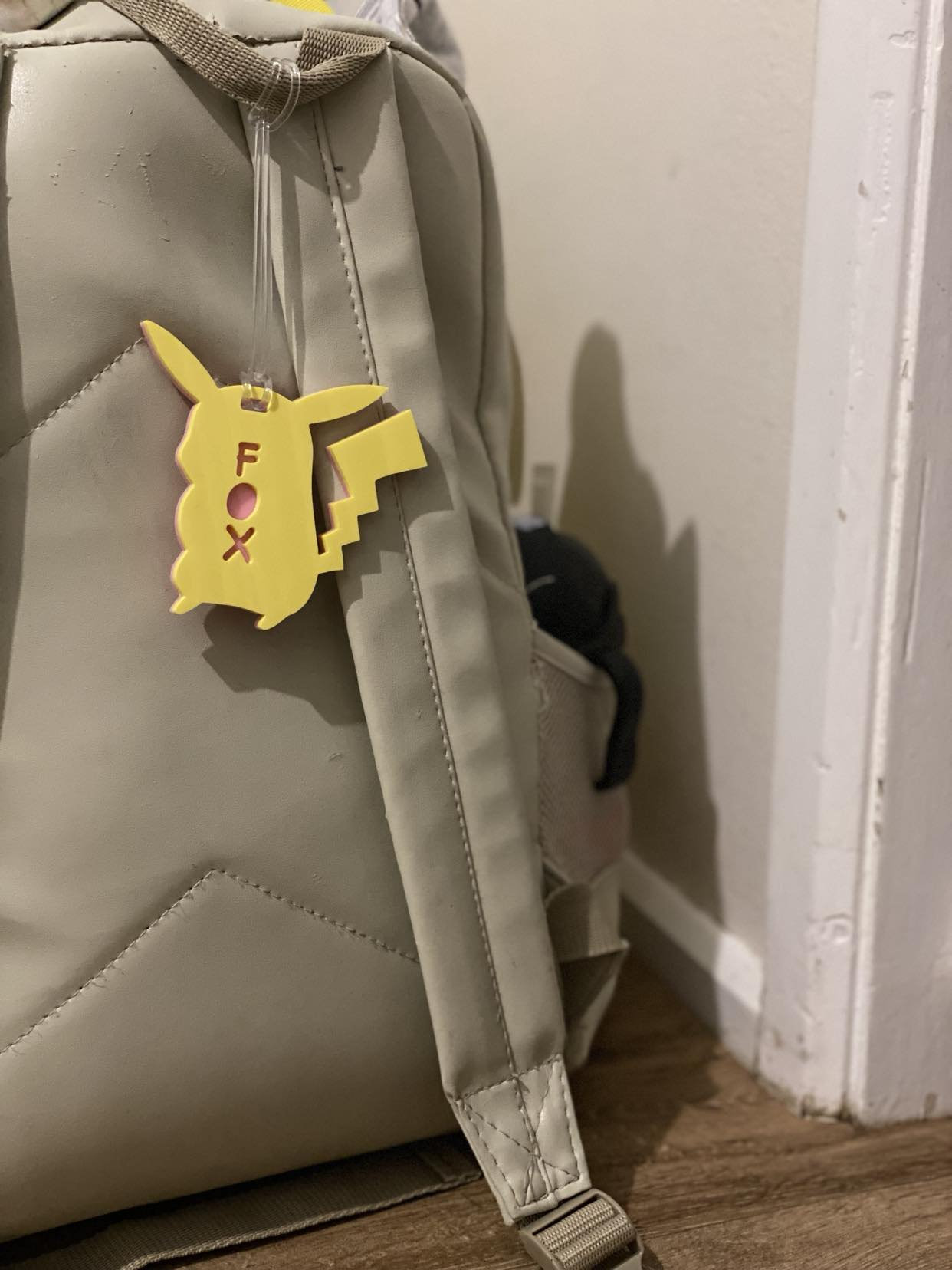 Double Layered Personalised Name Tags for Children Backpacks Bags ...