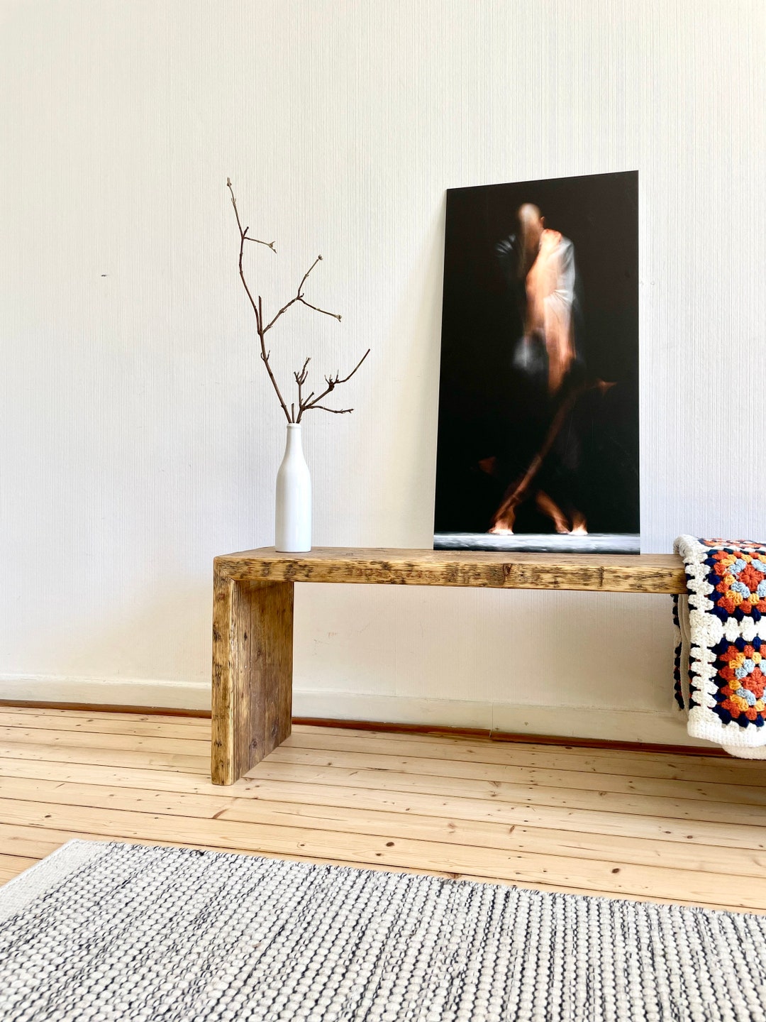 Bench Made of Reclaimed Wood, TV Bench Made of Scaffolding Planks ...